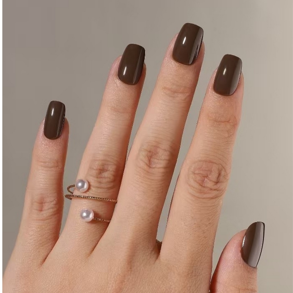 Brown Mocha Press-On Nails | PaintLab