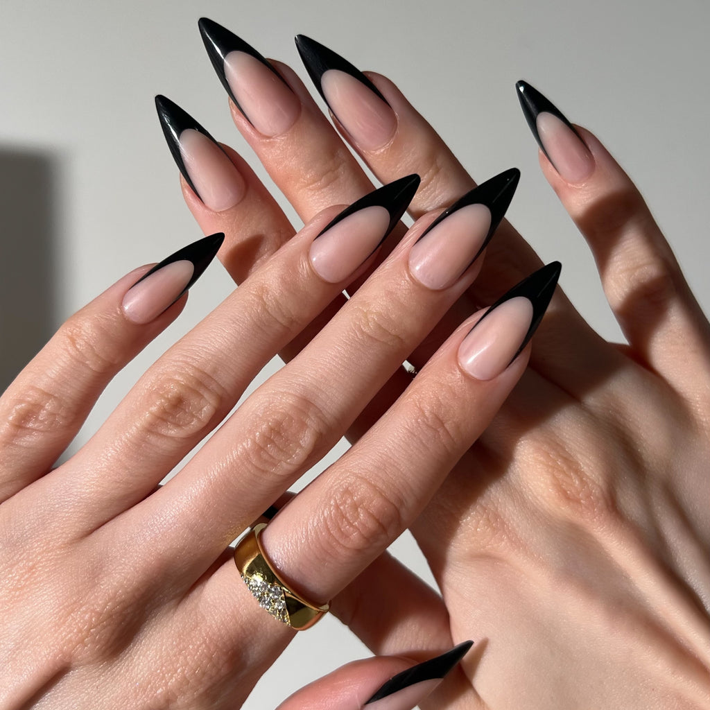 Black Stiletto Press-On Nails | PaintLab